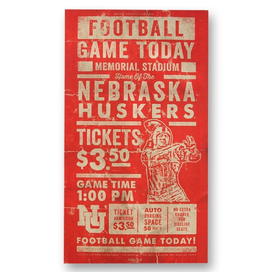 Lawlor's Custom Sportswear | NU Vintage Ticket Wood Sign