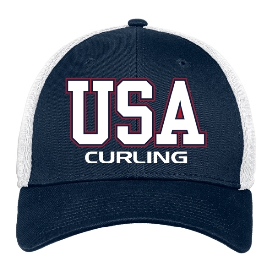 Lawlor's Custom Sportswear | Curling World Cup NE1020 Stretch Fit Mesh Cap