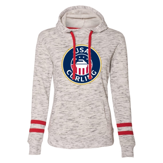 Lawlor's Custom Sportswear | USA Curling Ladies Melange Hoodie- H